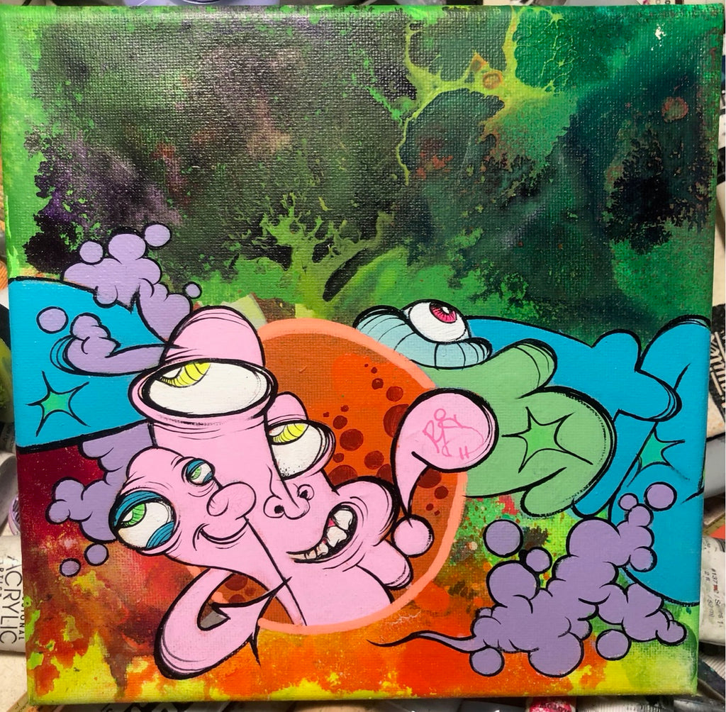 2022 GHOST ORIGINAL CANVAS (8X8) FUNKY THROW SERIES # 8 – RIS SHOP